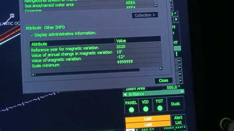How To Get Magnetic Variation From Ecdis Jrc 901b Youtube
