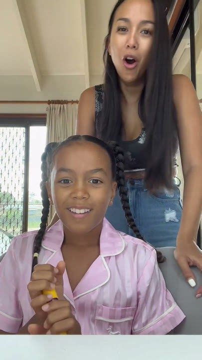 Doing Déjàs Hair 2 High Piggy Tails With Plaits Hairstyle