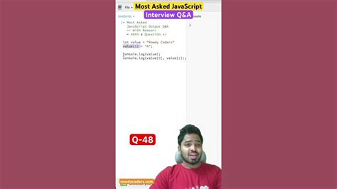 Q 48 Most Asked Javascript Interview Question Interview Javascript Frontend Youtube