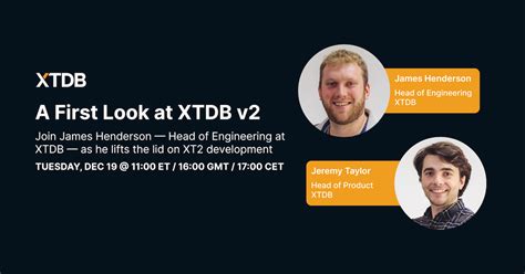 Ann A First Look At Xtdb V2 Live Session Users Discuss Xtdb