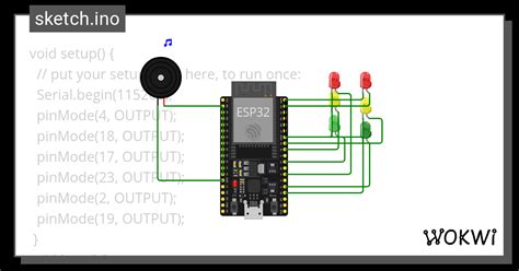 Semaforo Wokwi Esp32 Stm32 Arduino Simulator