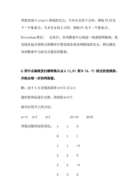 计算机图形学基础教程课后习题答案pdf Csdn文库