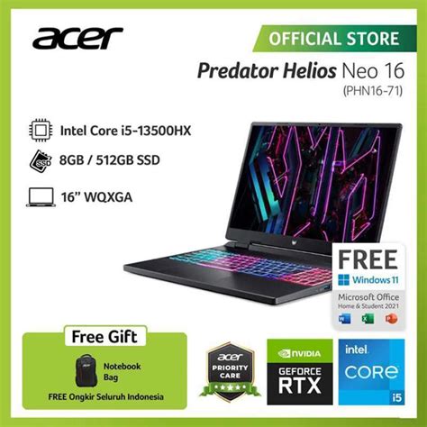 Promo Acer Predator Helios Neo Phn Mq Nh Qltsn I Hx Gb Gb Win