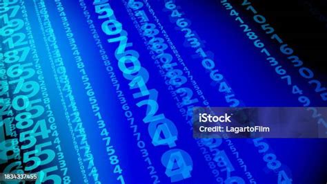 동적 숫자 및 숫자 코드 계산이 있는 파란색 배경과 디지털 기술 및 데이터 분석의 계산 알고리즘 및 소프트웨어 개발을 위한 데이터 과학 배경 0명에 대한 스톡 사진 및 기타