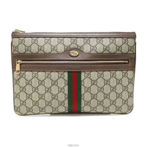 Gucci 여성클러치백 구찌 517551 Gg 수프림 캔버스 오피디아 Gg 파우치 클러치 원래 명품은 필웨이 Feelway