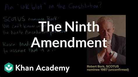 The Ninth Amendment Us Government And Civics Khan Academy Youtube
