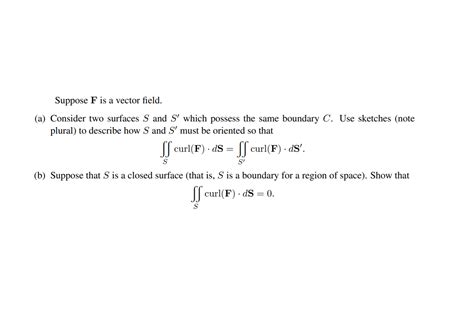 Suppose F Is A Vector Field A Consider Two Chegg