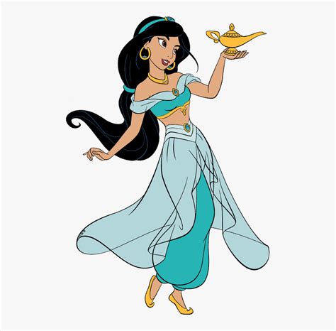 Aladdin And The Magic Lamp Clipart Genie Jasmine Princess Off