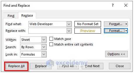 How To Find And Replace Text Color In Excel Quick Methods