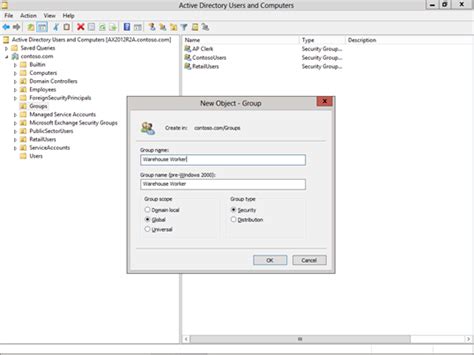 assign user permissions through active directory groups blind