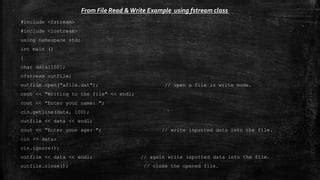 Stream Classes In C PPTX Programming Languages Computing