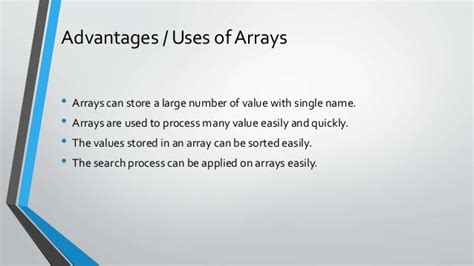 Arrays In C