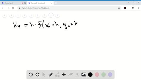 Use The Fourth Order Runge Kutta Subroutine With H 025 To