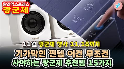 11월 광군제 행사 기가막힌 찐템 이건 무조건 사야하는 광군제 추천템 15가지ㅣ알리익스프레스 할인 상폼 소개 정보ㅣ알리추천상품ㅣ가성비ㅣ직구상품ㅣ대륙의실수 Youtube