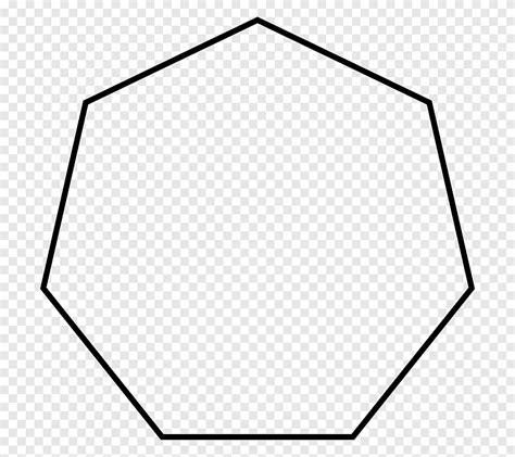 칠각형 정다각형 Правильний семикутник 육각형 모양 각도 화이트 Png Pngegg