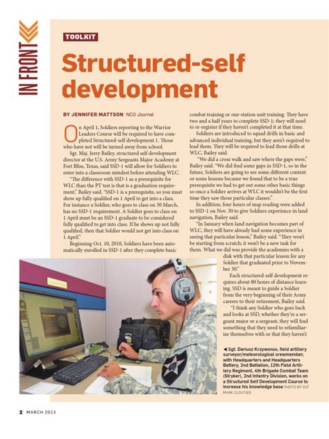 Structured Self Development 1 Pdf Sergeant Military Organization