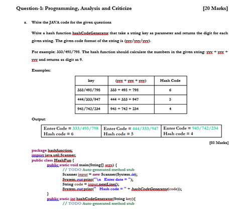 solved estion 1 programming analysis and criticize [20