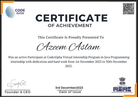 Azeem Aslam On Linkedin Newbeginnings Codealpha Excitedtolearn