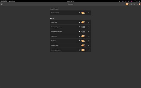 Disabling Cosmic Workspaces Extension Breaks Shell Theme · Issue 293 · Pop Os Beta · Github