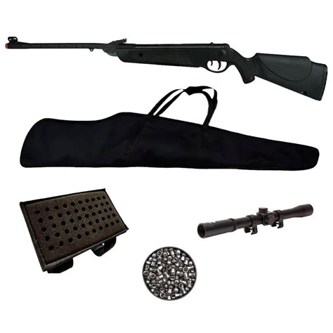 Carabina de Pressão Dione Sport MH mm Rossi Capa Luneta x Porta Chumbo Chumbo