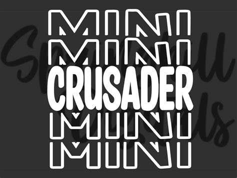 Crusader Mini Svg Crusader T Shirt Svg Varsity Football Svg High