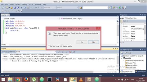 sdl problème avec microsoft visual c par oozahraoo page 1