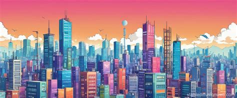 City Of Data Visualization Stable Diffusion Online