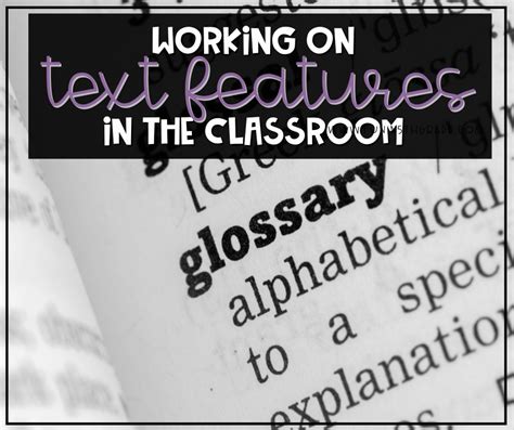 Working On Text Features In The Classroom Fun In 5th Grade MORE