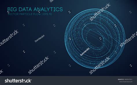 Vector Particle Big Data Visualisation Matrix Stock Vector Royalty Free Shutterstock
