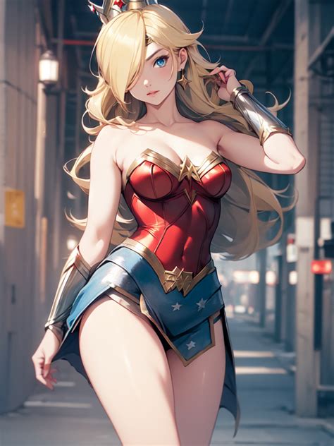 Rosalina As Wonder Woman By Diggingforaiart On Deviantart