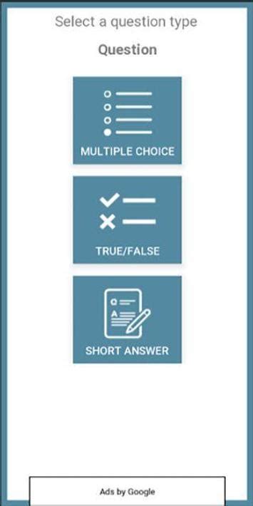 Make Your Own Quiz For Android Apk Download