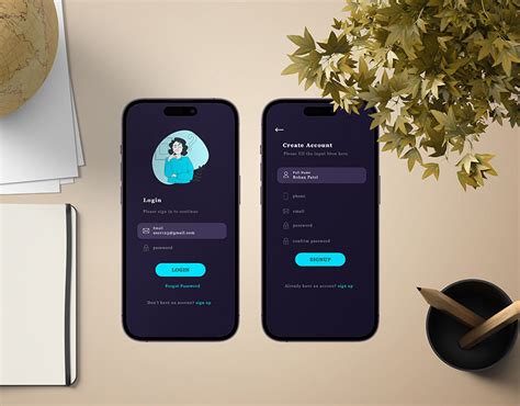 Log In Log Out UI Design On Behance