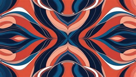 Abstract Symmetrical Wave Pattern Premium Ai Generated Image