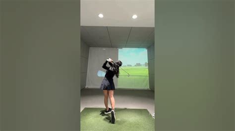 다운스윙시에 클럽헤드가 몸 보다 빠르게 휘둘러져야해요💜🩷klpga정혜윤프로 판교골프레슨 다운스윙 골프스윙