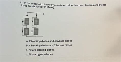 solved 11 in the schematic of a pv system shown below how