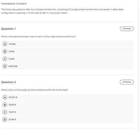 Solved Homework Content The Following Questions Refer To A