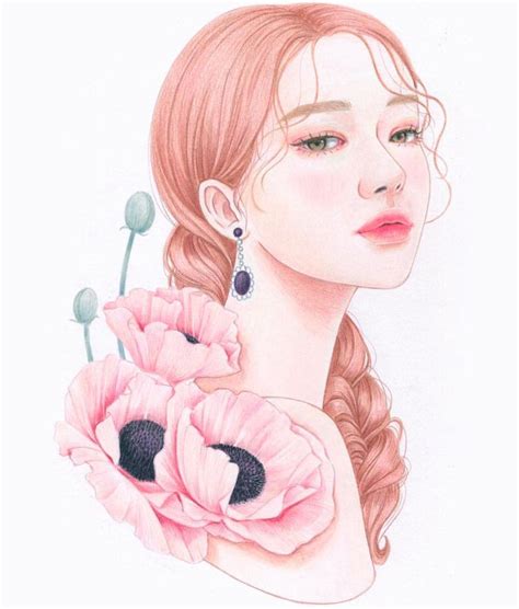 [소녀의시간] 일러스트레이터 이현미 บน Instagram “ Coloredpencildrawing Coloredpencilart