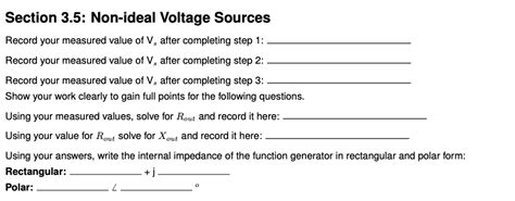 Non Ideal Voltage Source An Ideal Voltage Source Chegg Com