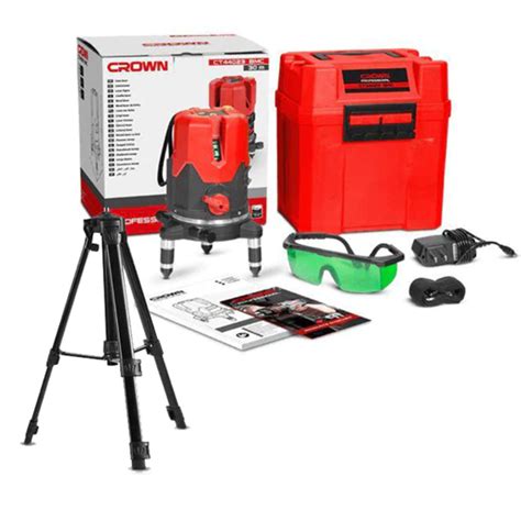 ميزان ليزر كراون أخضر دقة عالية في 3 خطوط لمسافة 30 متر