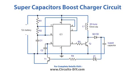Boost Charger Circuit For Super Capacitors
