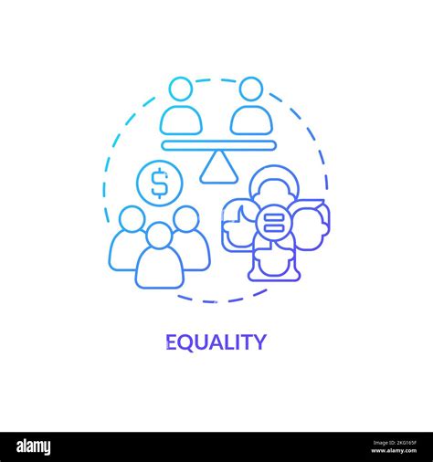 Equality Blue Gradient Concept Icon Stock Vector Image And Art Alamy
