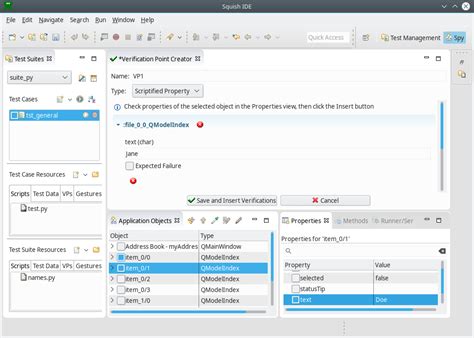 Squish GUI Test Automation Tool