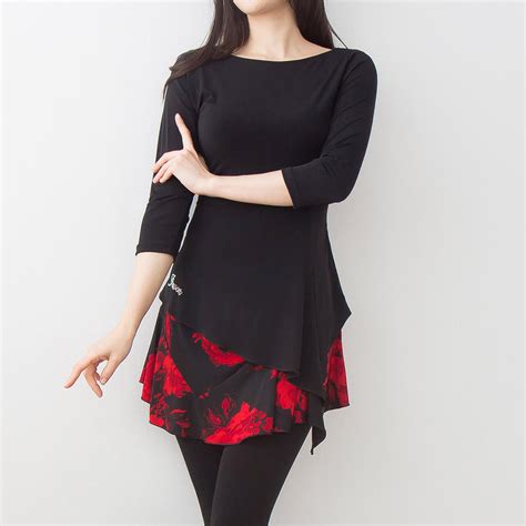 퀸잇 까르죠아 군더더기 없는 세련된 댄스복 블라우스 스포츠 줌바 라인 라틴 밸리 사교 모던 여성