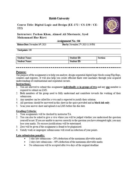 Dld Hw 4 Pdf Mathematical Logic Computer Engineering