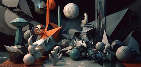 Premium Ai Image Colorful Picasso Style Background