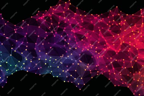 Abstract Plexus Structure Of Digital Data Premium Ai Generated Image