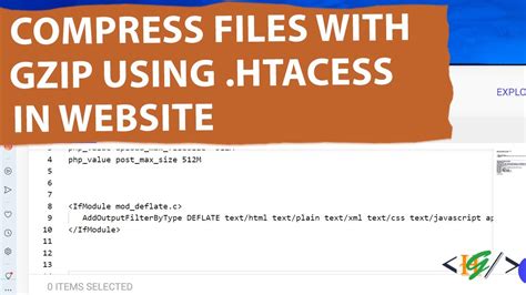 How To Compress Files With Gzip Via Htaccess In Website Php Html