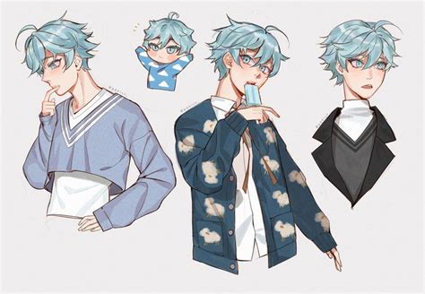 meyayi • genshin hell on Twitter | Cute anime boy, Cute drawings, Anime ...
