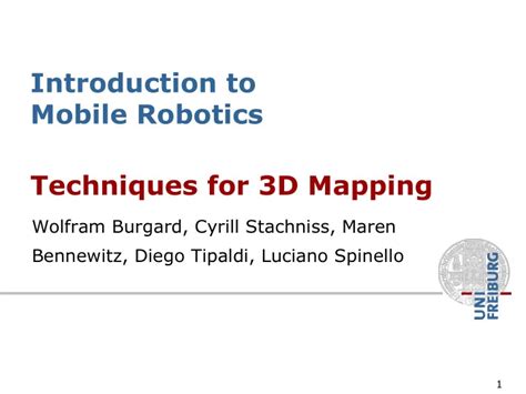 Ppt Introduction To Mobile Robotics Techniques For 3d Mapping