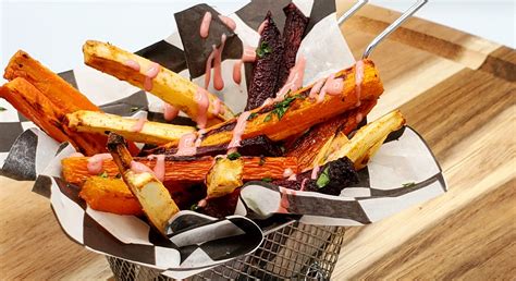 Roasted Root Fries With Raspberry Drizzle School Nutrition Association